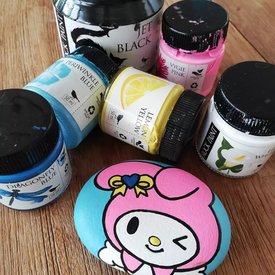 My Melody, the white rabbit - Rock Paint